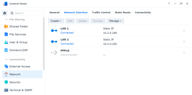 Setting up SMB Multichannel on a Synology NAS