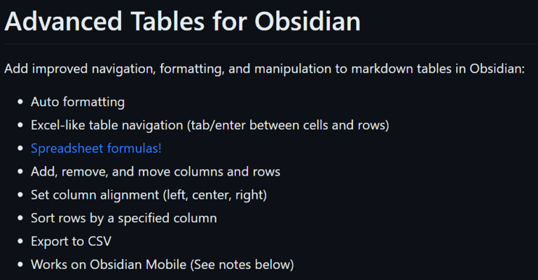 How to Create Tables in Obsidian Quickly & Easily