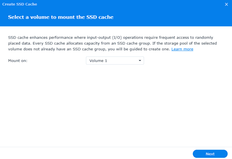 How to Configure SSD Cache on a Synology NAS