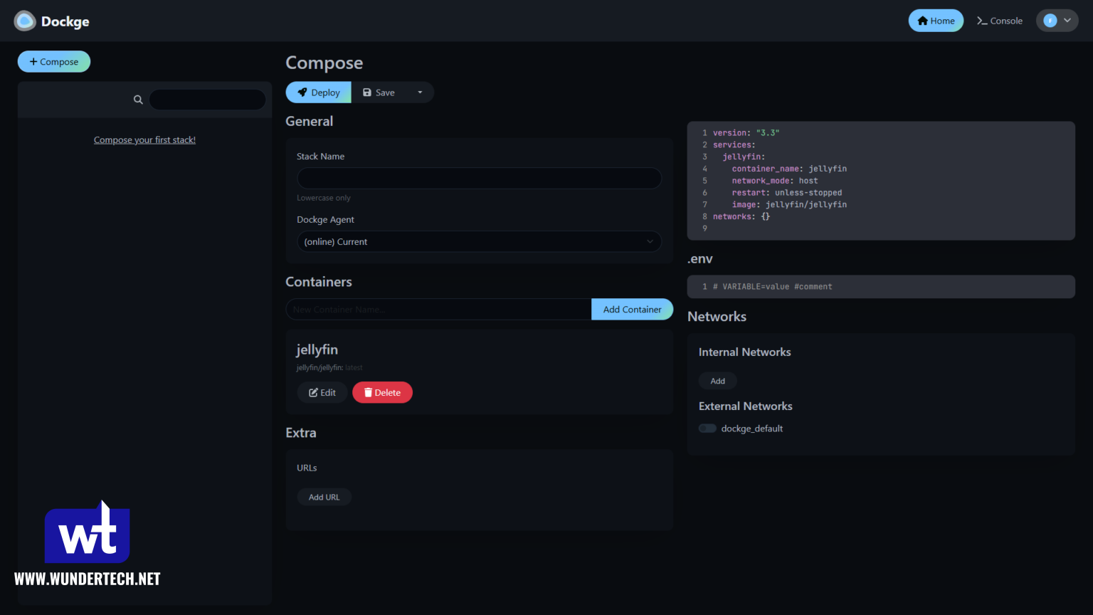 Meet Dockge: A Beautiful Docker Container Management Tool - WunderTech
